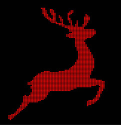Pixel reindeer Royalty Free Vector Image - VectorStock