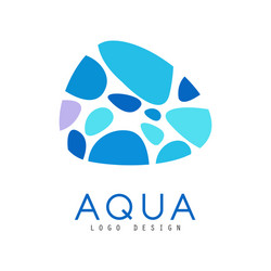Aqua logo design corporate identity template Vector Image