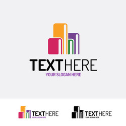 Holy bible book logo different color Royalty Free Vector