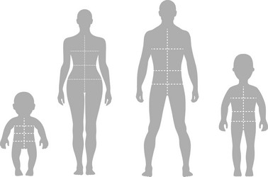 Fashion man full length outlined template figure Vector Image