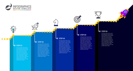 Infographic design template creative concept Vector Image