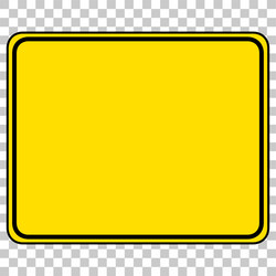 Yellow traffic warning sign on white background Vector Image