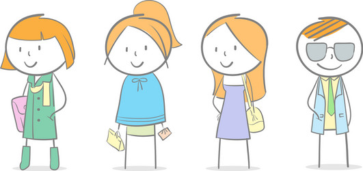 Stick Figure and Dress Vector Images (over 150)