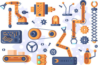 Robot parts Royalty Free Vector Image - VectorStock