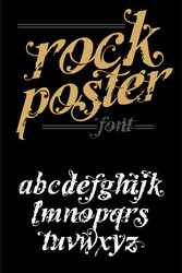 Rock music festival poster hipster rock-n-roll Vector Image
