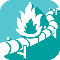 High pressure cleaning line icon Royalty Free Vector Image