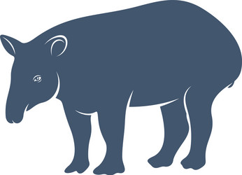 Tapir design creative logo Royalty Free Vector Image