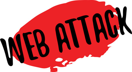 Web attack rubber stamp Royalty Free Vector Image