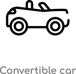 Car Convertible Outline Vector Images (over 730)