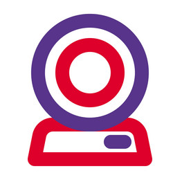 Personal surveillance with a spy camera Royalty Free Vector