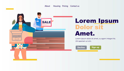 Electronics store isolated cartoon Royalty Free Vector Image