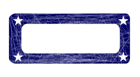 Blue blank ink stamp Royalty Free Vector Image