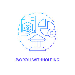 Tax accounting concept icon Royalty Free Vector Image