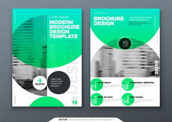 Horizontal brochure template layout design Vector Image