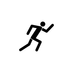 Human running logo Royalty Free Vector Image - VectorStock