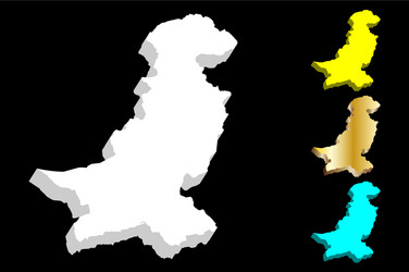 Pakistan 3d Map Vector Images (over 120)