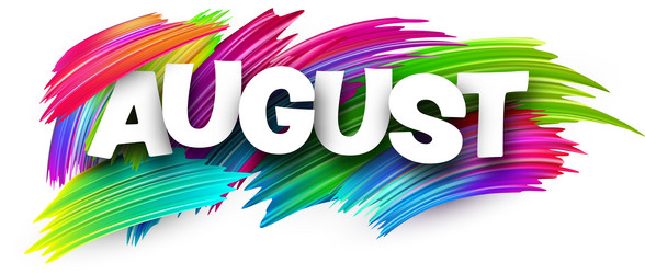 March paper word sign with colorful spectrum Vector Image
