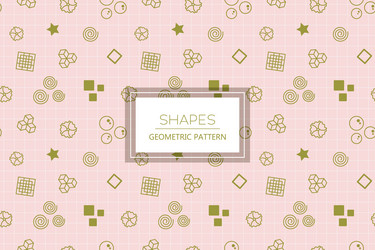 Stars and clouds cute shapes pattern Royalty Free Vector