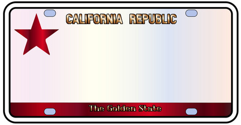 California License Plate Vector Images (87)