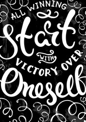 Hand drawn vintage poster Royalty Free Vector Image