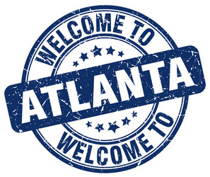 Welcome to atlanta Royalty Free Vector Image - VectorStock