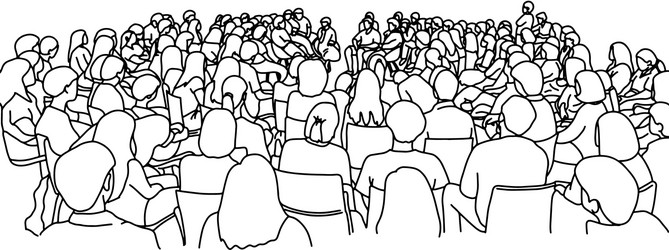 Audience Sketch Vector Images (over 1,000)