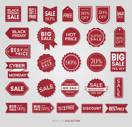 Offer sale price tag discount promotion Royalty Free Vector