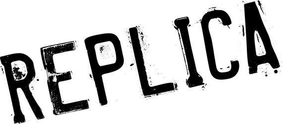 Replica rubber stamp Royalty Free Vector Image