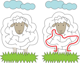 Game Sheep Maze Vector Images (88)