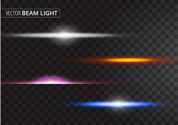Ufo light beam isolated on transparent background Vector Image