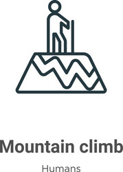 Bullseye with target symbol outline icon thin Vector Image