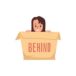 English preposition place and direction flat Vector Image