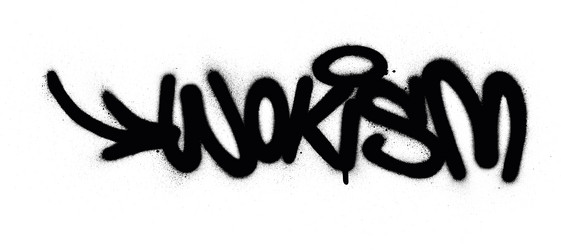 Graffiti gore word sprayed in black over white Vector Image