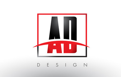 Ad a d pixel letter logo with digital shattered Vector Image
