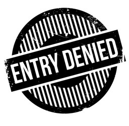 Entry denied rubber stamp Royalty Free Vector Image