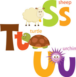 Funny alphabet 3 Royalty Free Vector Image - VectorStock