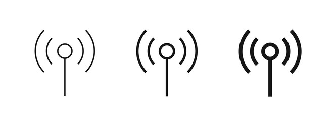 Network signal icon radio tower symbol - wifi Vector Image
