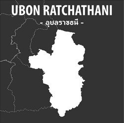 Prachinburi map province thailand Royalty Free Vector Image