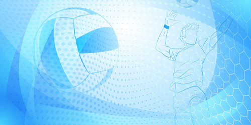 Volleyball themed background Royalty Free Vector Image