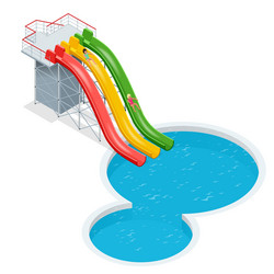 Water slide 3d icon Royalty Free Vector Image - VectorStock