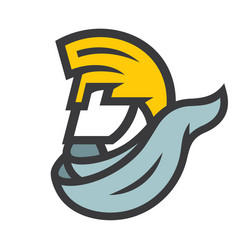 Spartan abstract sign Royalty Free Vector Image