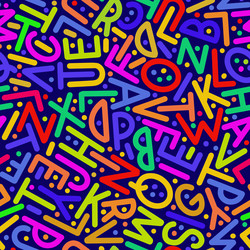 Random Letters Background