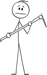 Farmer Stick Figure Vector Images (95)