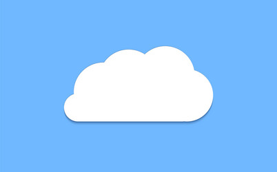 Cloud graphic shapes data design element Vector Image