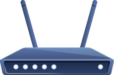 Wifi router icon cartoon style Royalty Free Vector Image
