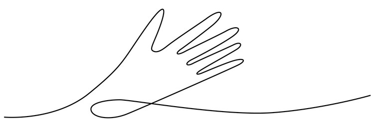 One single line drawing young sporty man Vector Image