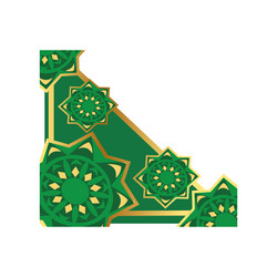 Islamic corner decoration Royalty Free Vector Image