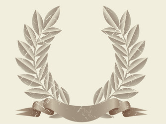 Laurel wreath vintage greek Royalty Free Vector Image