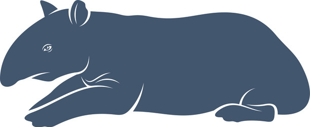 Tapir design creative logo Royalty Free Vector Image