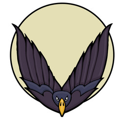Moon Raven Vector Images (over 850)
